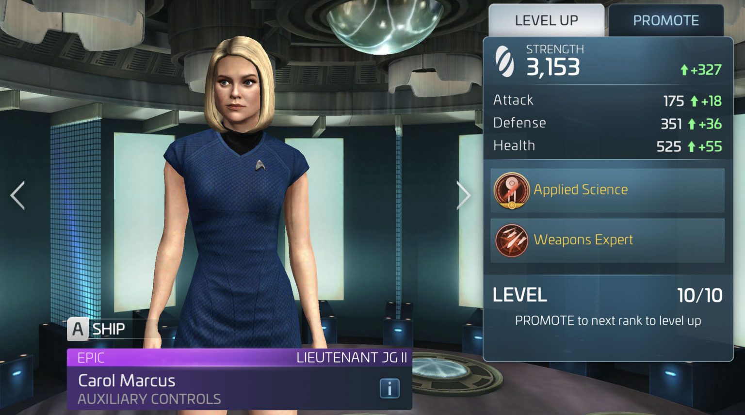 Officer Carol Marcus – Star Trek Fleet Command Wiki